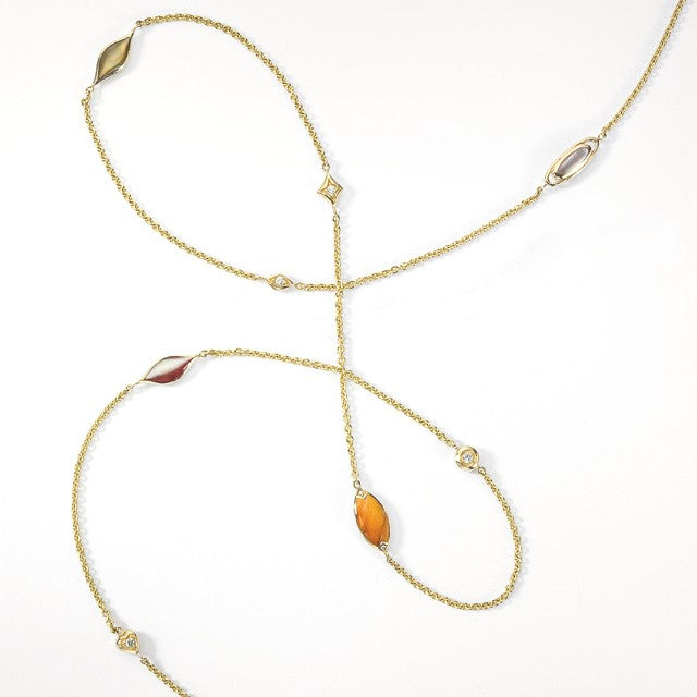Kabana Mother Of Pearl And Spiny Oyster Necklace Le Joaillier Fine Jewelry
